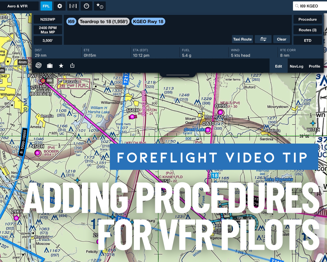 ForeFlight Video Tip: Adding Procedures for VFR Pilots - iPad Pilot News
