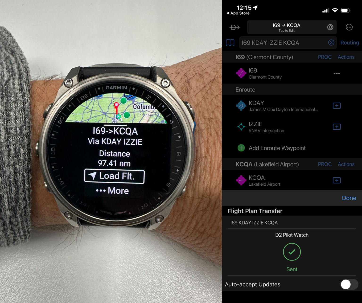 Flying with the Garmin D2 Mach 2 and D2 Air X15 : iPad Pilot News