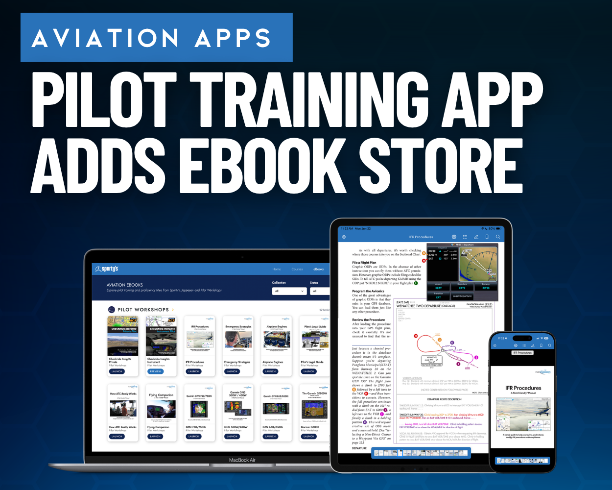 Sporty's Pilot Training App Adds Integrated Aviation eBook Store : iPad ...